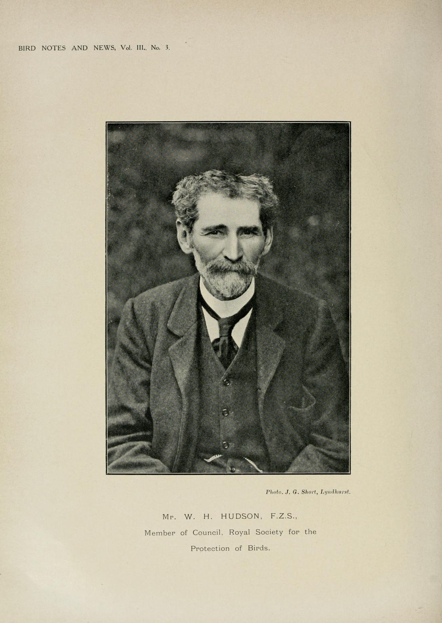 Hudson, William Henry (1841-1922) | The Hispanic-Anglosphere ...